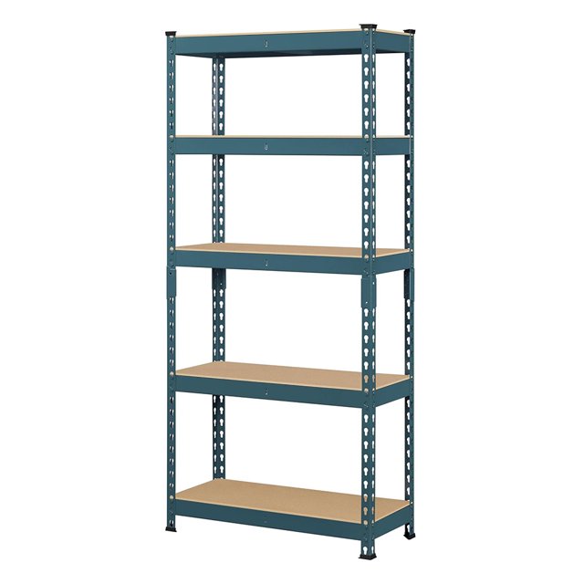 5-Tier Utility Shelves, Metal Storage Shelves with Rubber Pads ...