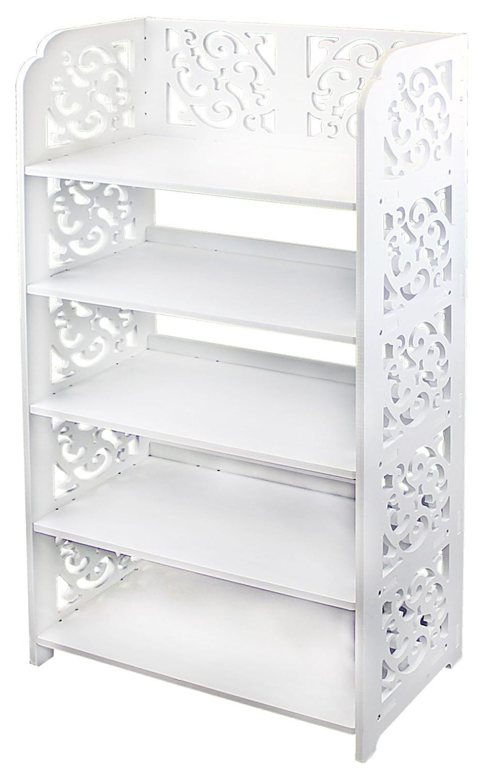 5 Tier WPC Shoe Rack/Shoe Storage Stackable Shelves Free Standing Shoe ...