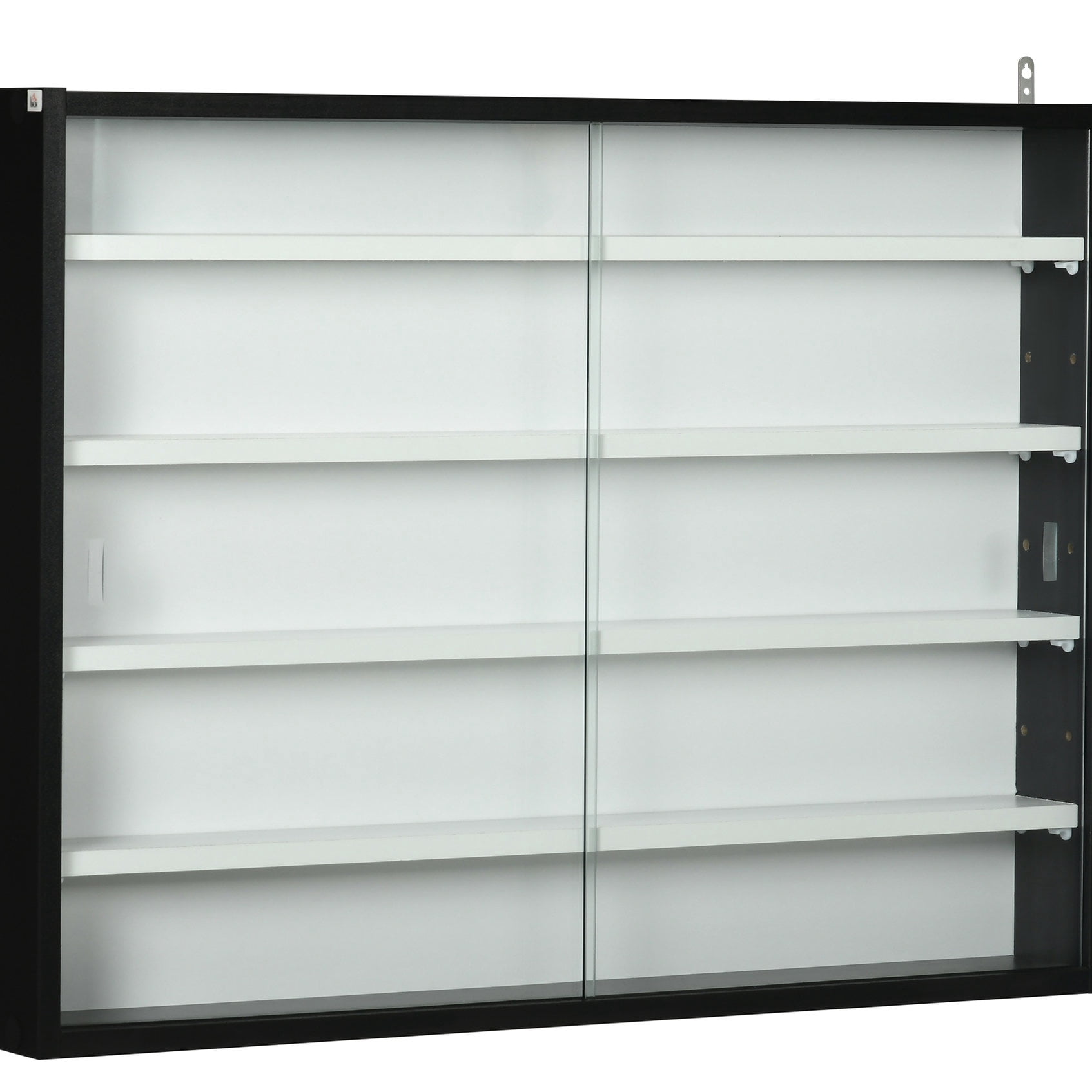 5-Tier Wall-Mounted Display Case with Glass Doors / Display Small ...
