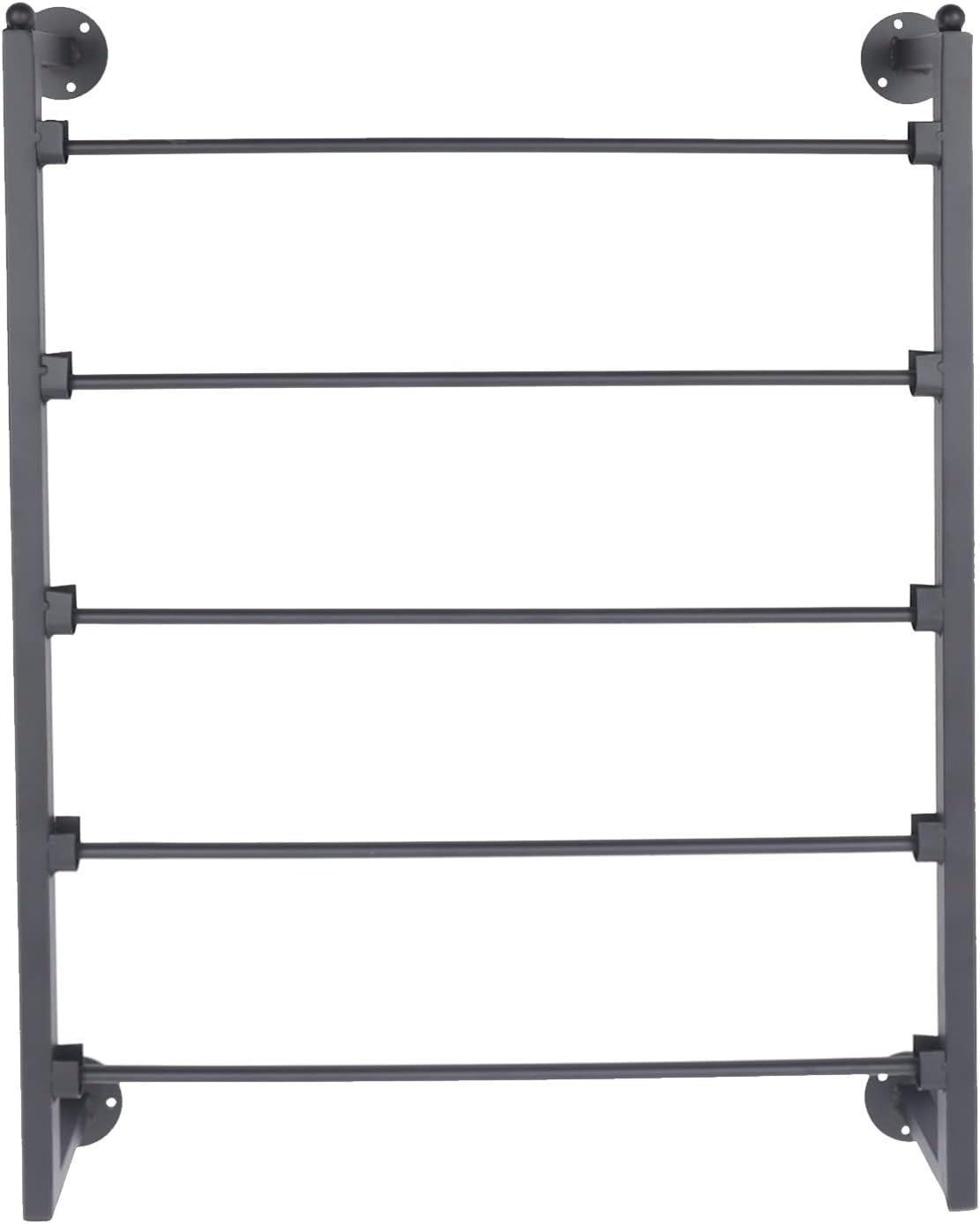5 Tier Wall Mounted Scarf Rack, Metal Ribbon Storage Organizer, Multi ...