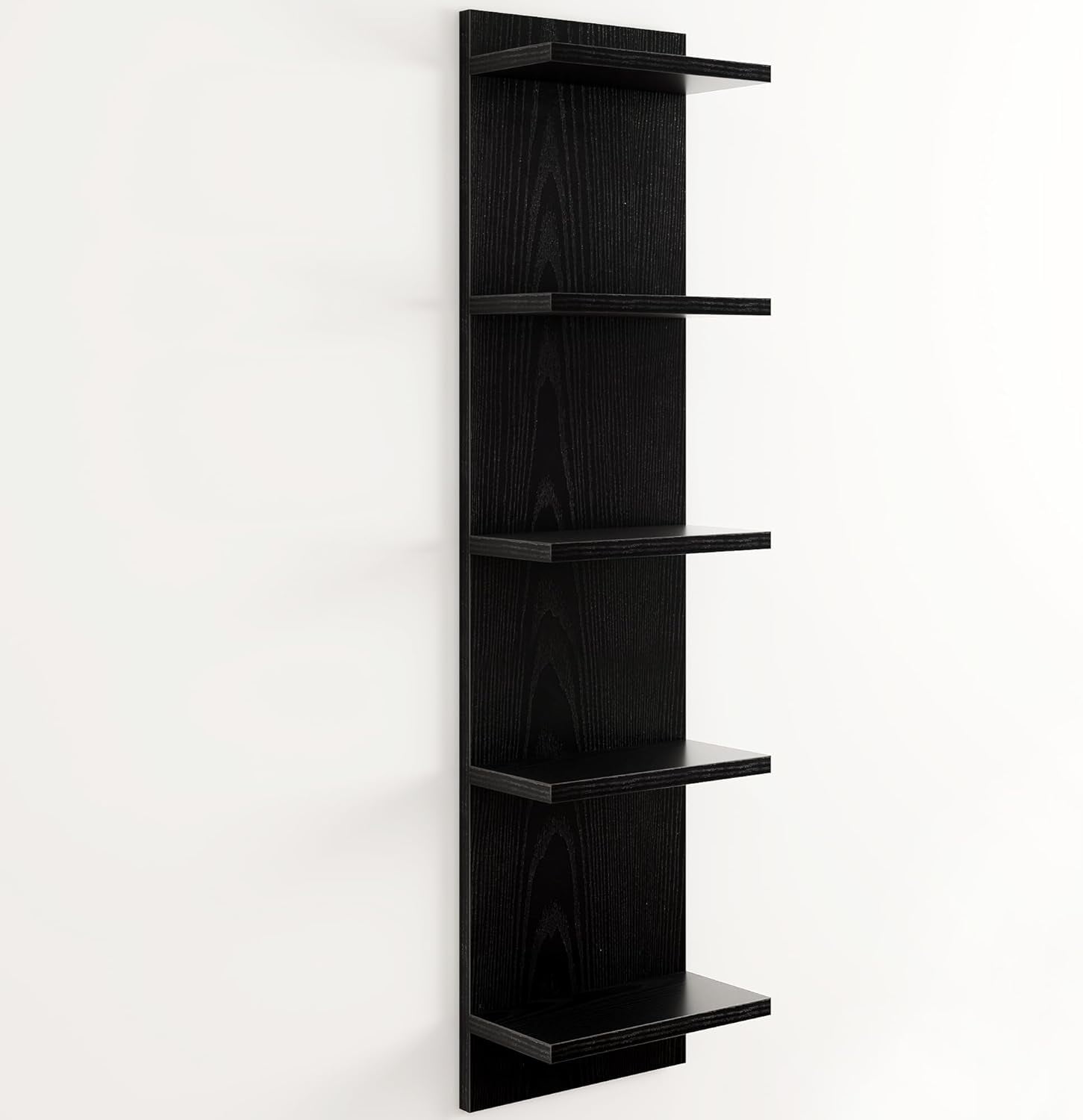 5 Tier Wall Shelf Unit, Big Decorative Wall Mount Vertical Shelving ...