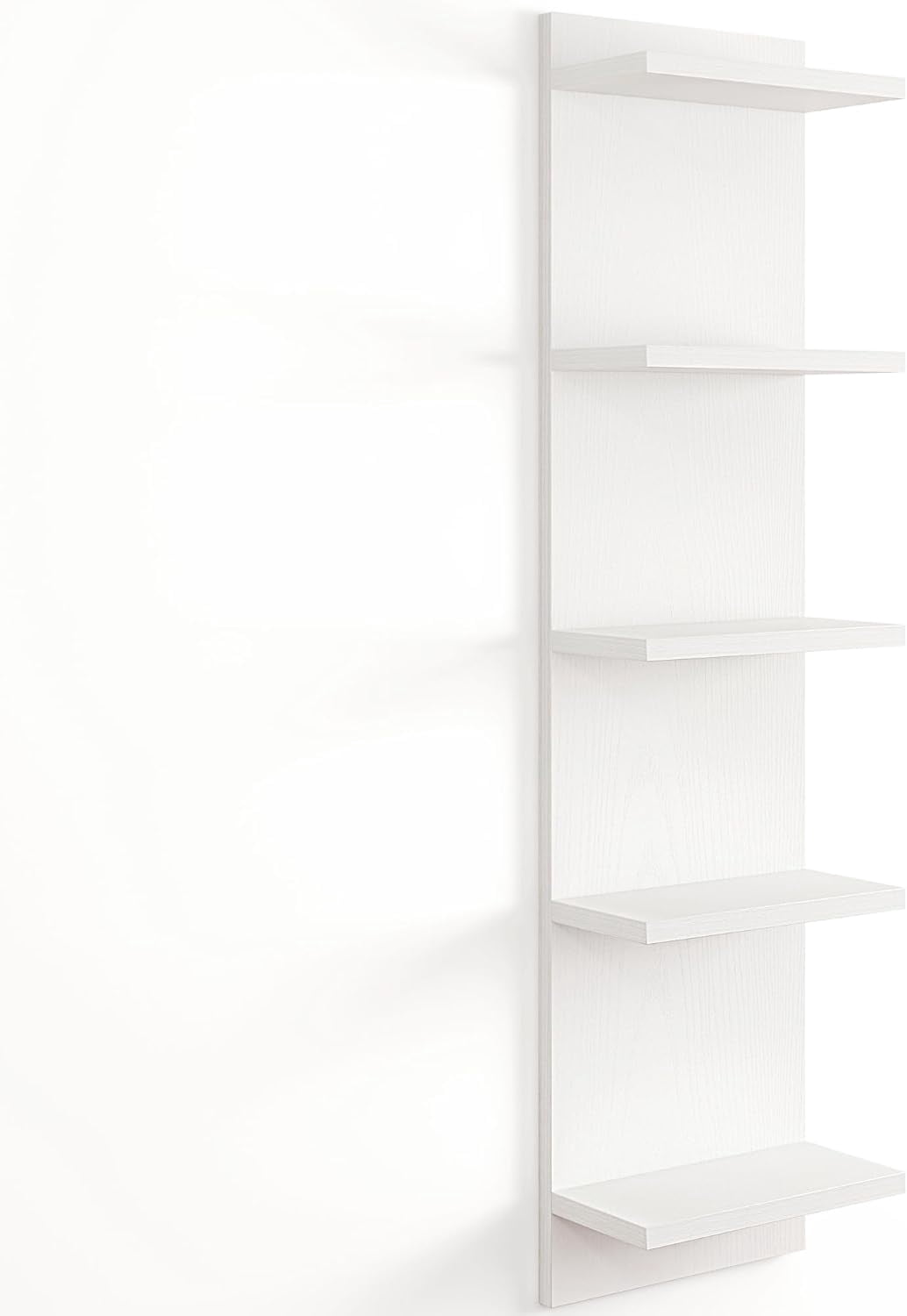 5 Tier Wall Shelf Unit, Extra Large Decorative Vertical Wall Mount ...