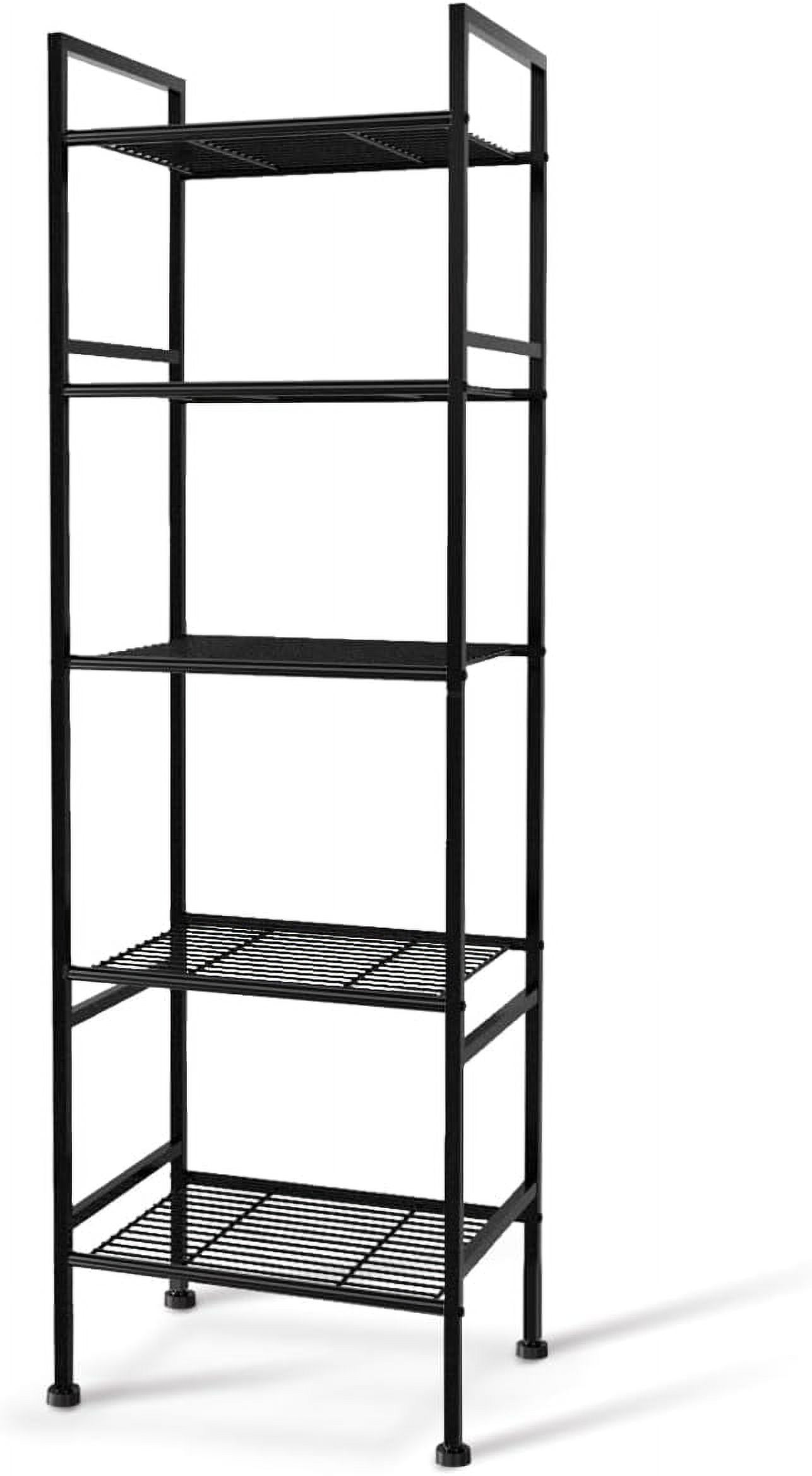 5-Tier Wire Shelving Metal Rack Shelves, Standing Storage Shelf Units ...