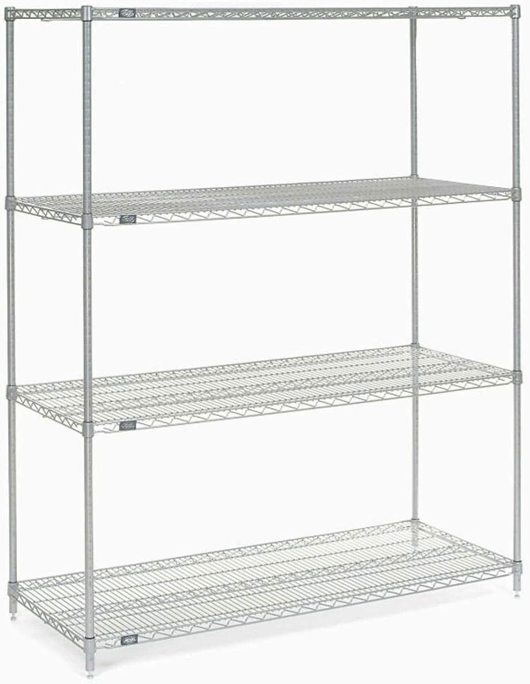 5 Tier Wire Shelving Starter Unit, 60" W x 18" D x 74" H - Walmart.com