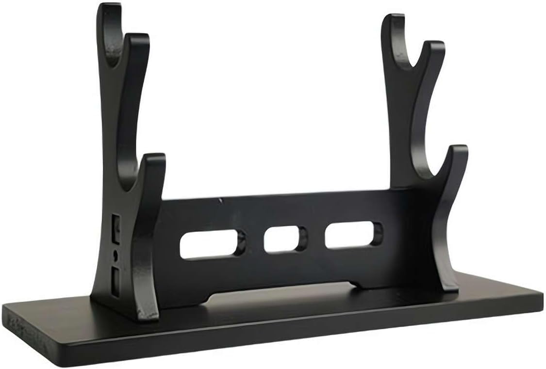 5 Tier Wood Flute Stand, Wooden Flute Rack, Swo-rd Wall Mount, Flute ...