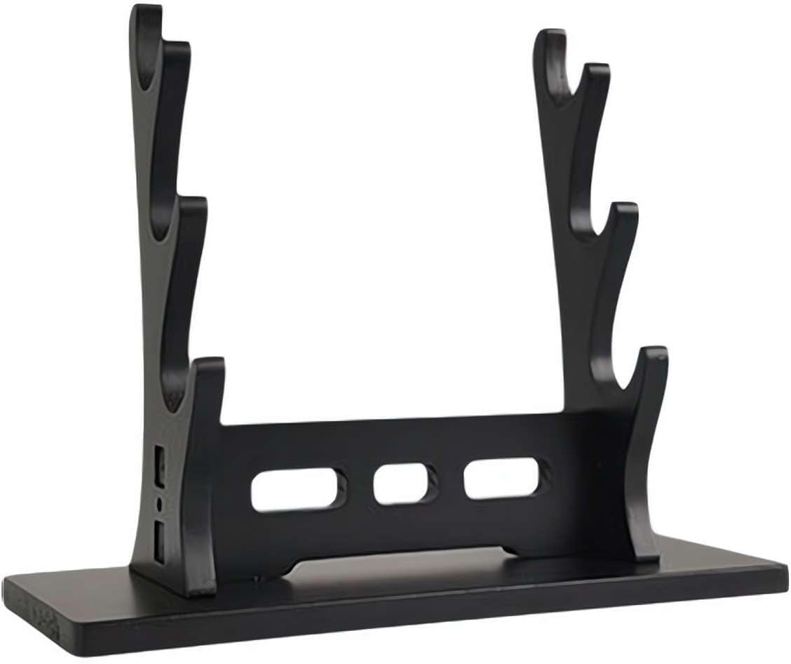 5 Tier Wood Flute Stand, Wooden Flute Rack, Swo-rd Wall Mount, Flute ...