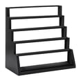 5-Tier Wooden Trading Card Display Stand, Sturdy Multi-Layer Rack for ...