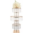 5 Tiers Crystals Gold Vases,Wedding Flower Vase for Table Centerpieces ...