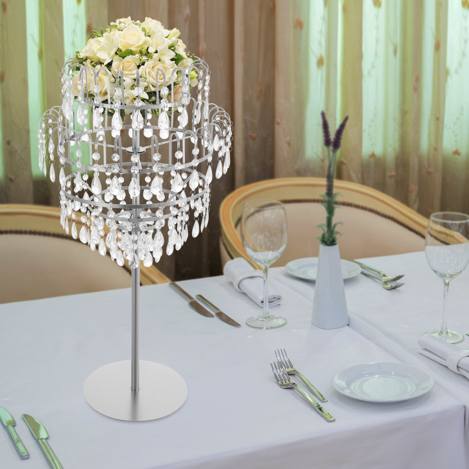 5 Tiers Flower Stand, Modern Flower Stand, Wedding Flower Stand(Clear ...