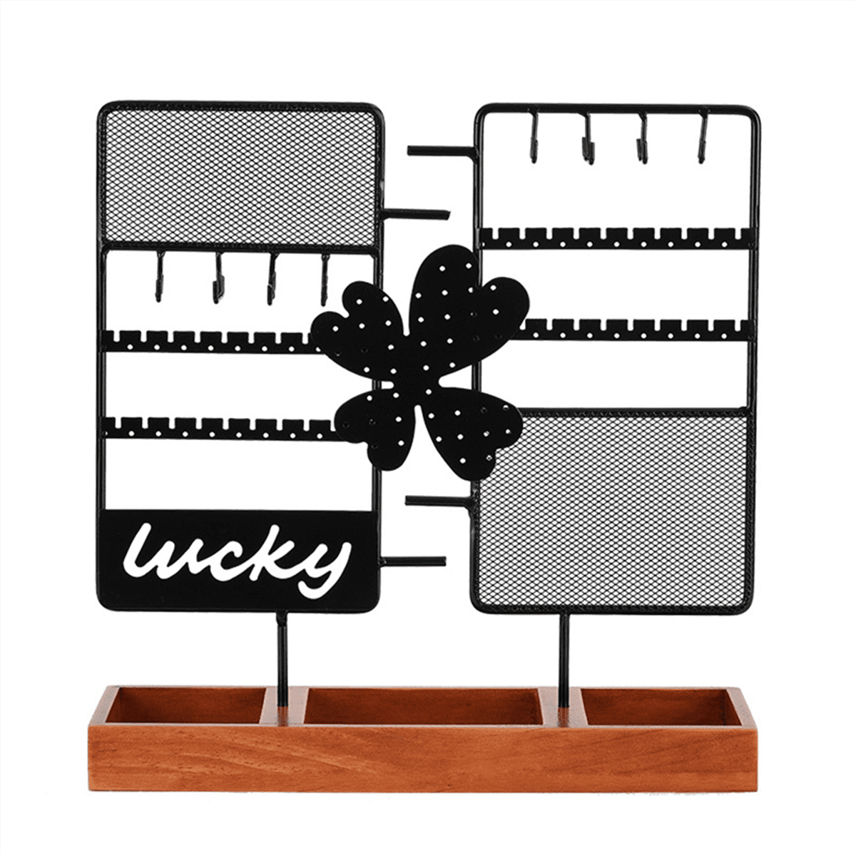 5 Tiers Lucky Storing Rack Ring Bracelet Necklash Black Watch Display ...