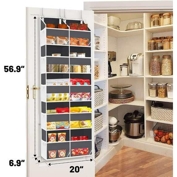 5 Tiers Over the Door Organizer, 10 Compartments, 80lbs Capacity, Extra ...