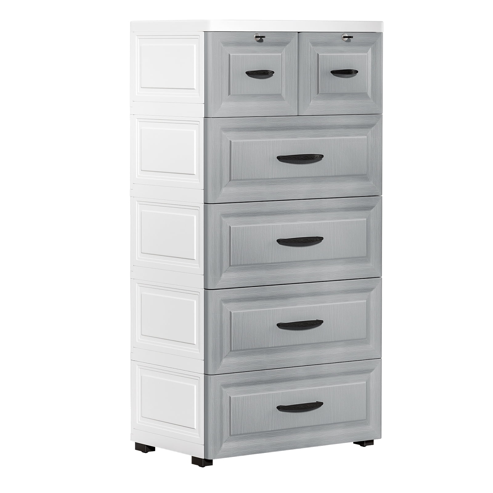 5-Tiers Plastic Storage Bins, Cube Storage Organizer, Stackable Storage ...