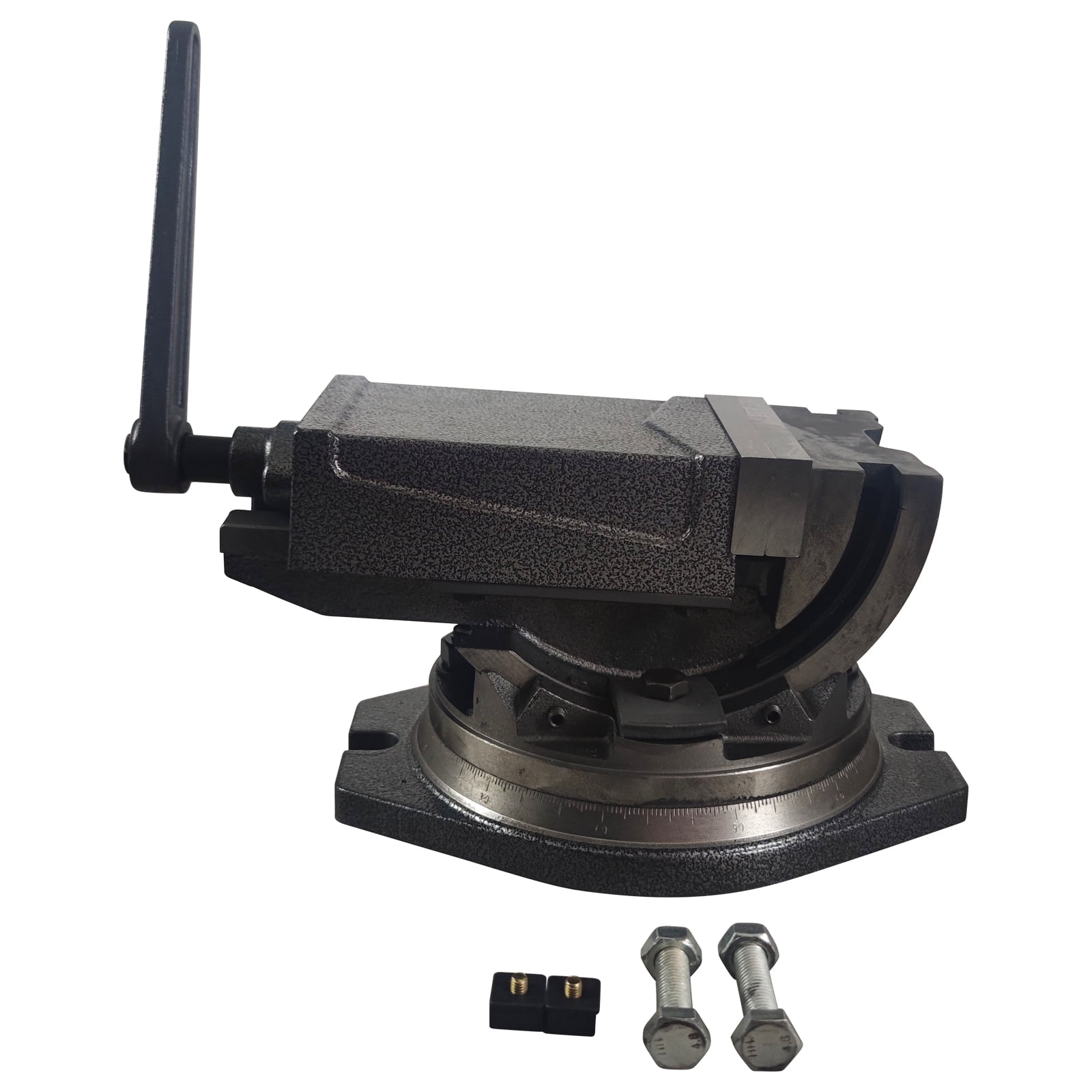 5" Tilting and Swiveling Milling Vise 0-90 Degrees Adjustable Vise ...