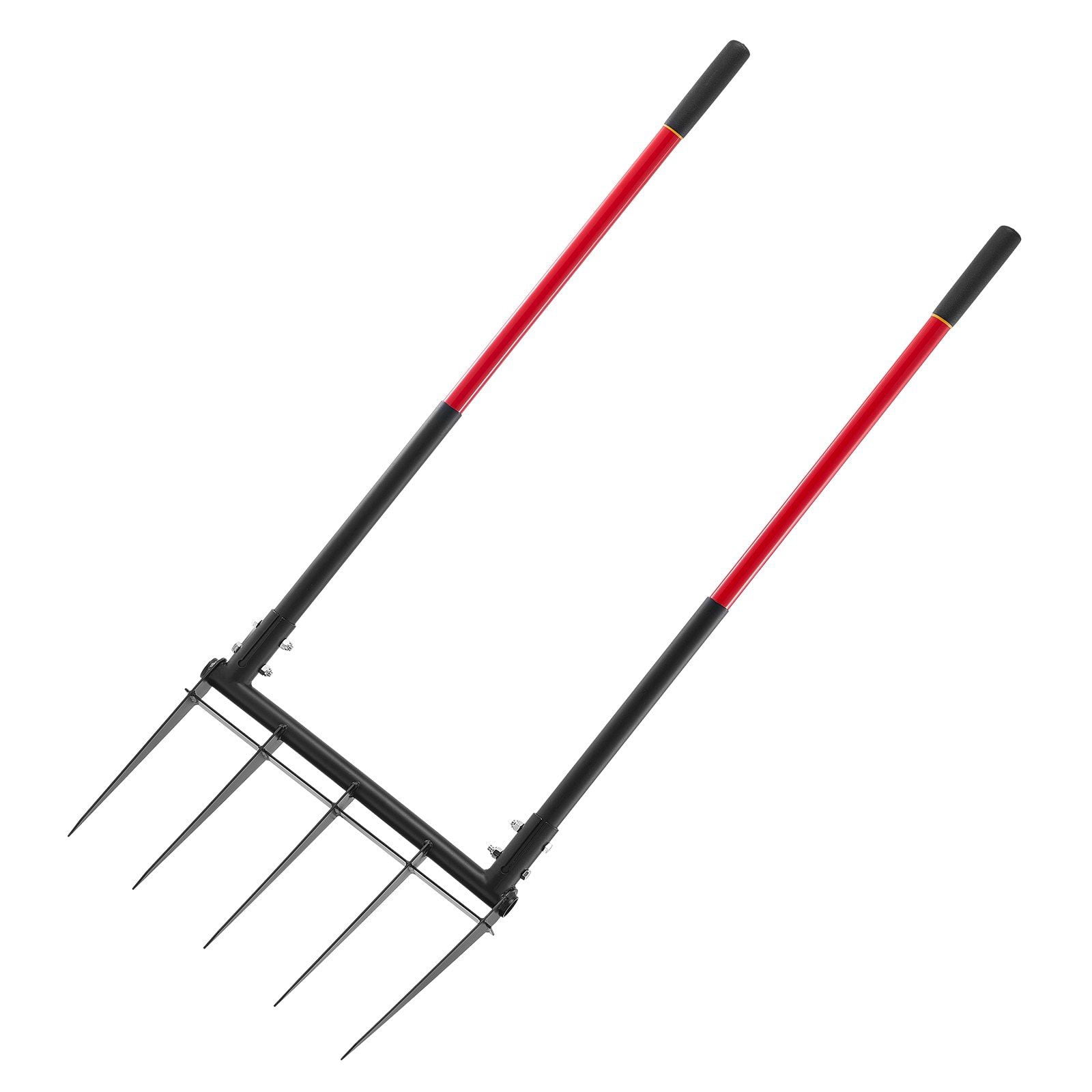 Professional 5-Tine Broad Fork, Heavy Duty Garden Spading Fork for ...