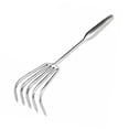 5-Tine Stainless Steel Integrated Handle Small Garden Rake, Hand Rake ...