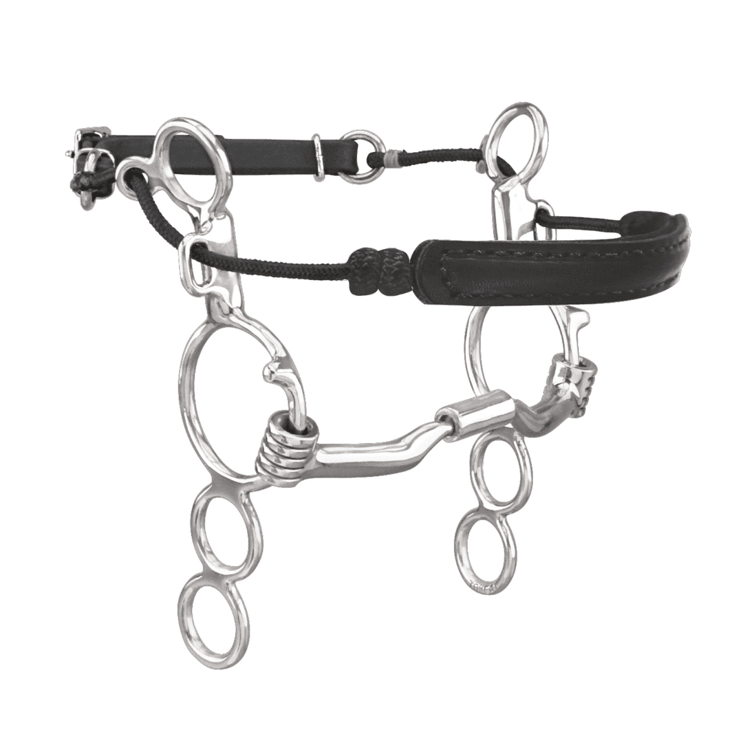 Myler Bits 3-Ring Combination Bit, Low Port Comfort Snaffle MB 04, 5 ...