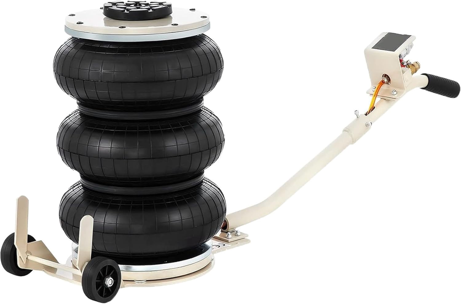 5 Ton/11000 lbs Triple Bag Air Jack Pneumatic Bag Jack Lift Up to 15.75 ...