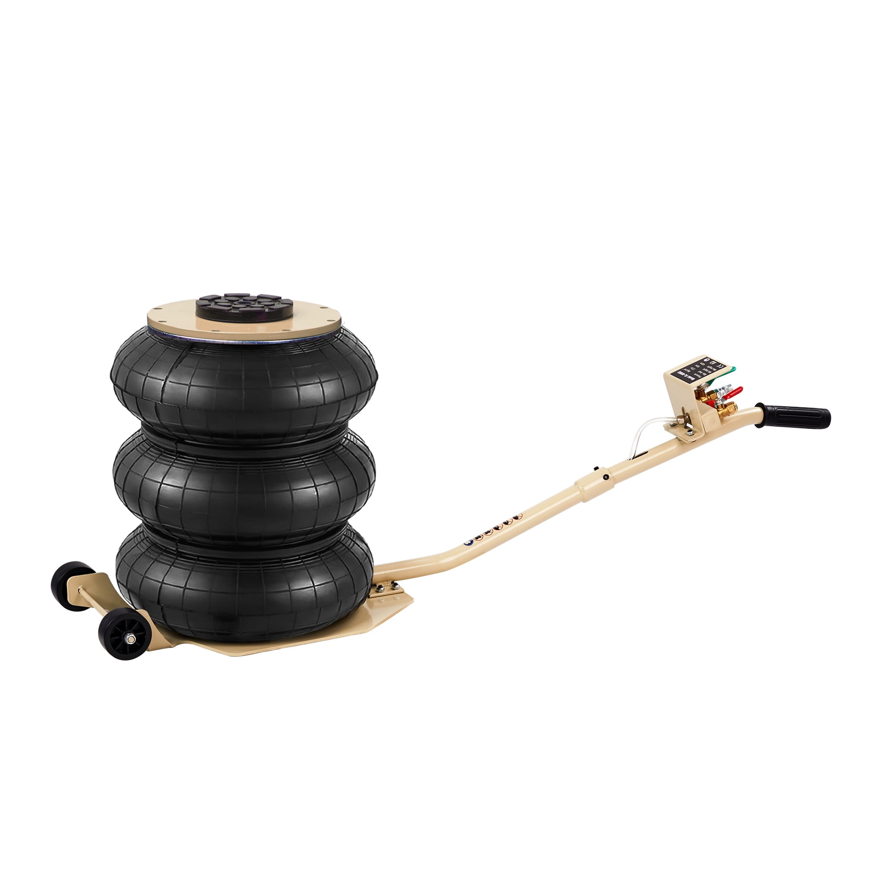 5 Ton Pneumatic Air Jack - Foldable Round Handle Airbag Jack, 11,000 ...