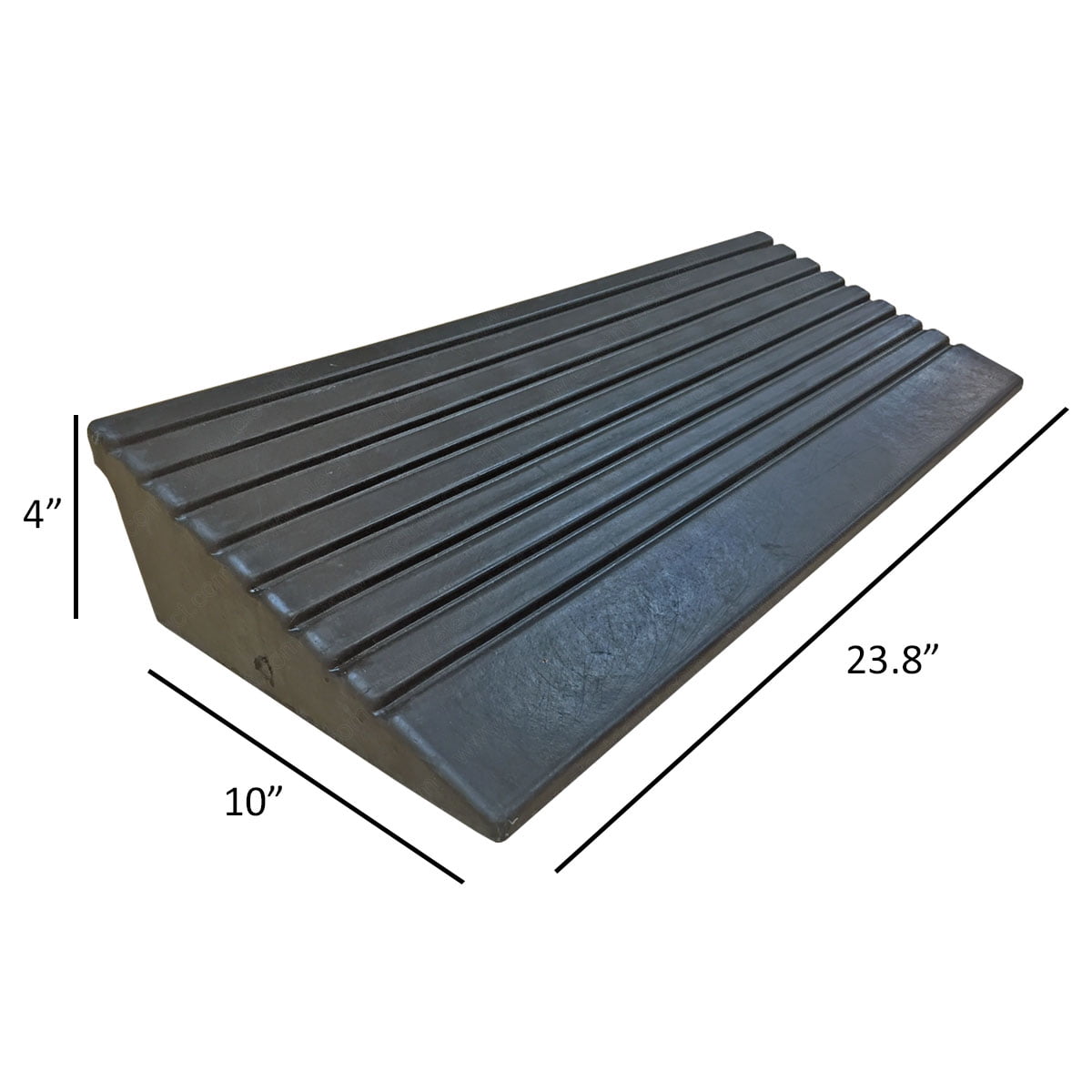5 Ton Rubber Curb Ramp - 4" Height - End Caps - Portable - Electriduct ...