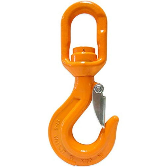 5 TonAlloy Swivel Bearing Hoist Hook with Latch Load Rotation Device ...
