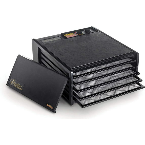 5-Tray Electric Food Dehydrator with Adjustable Temperature Settings ...