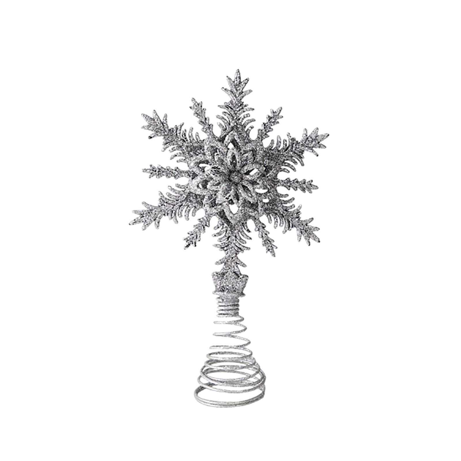 Under 5$ Tree Topper,Mohdy Multi-Layer Snowflake Tree Topper,3-Tier ...