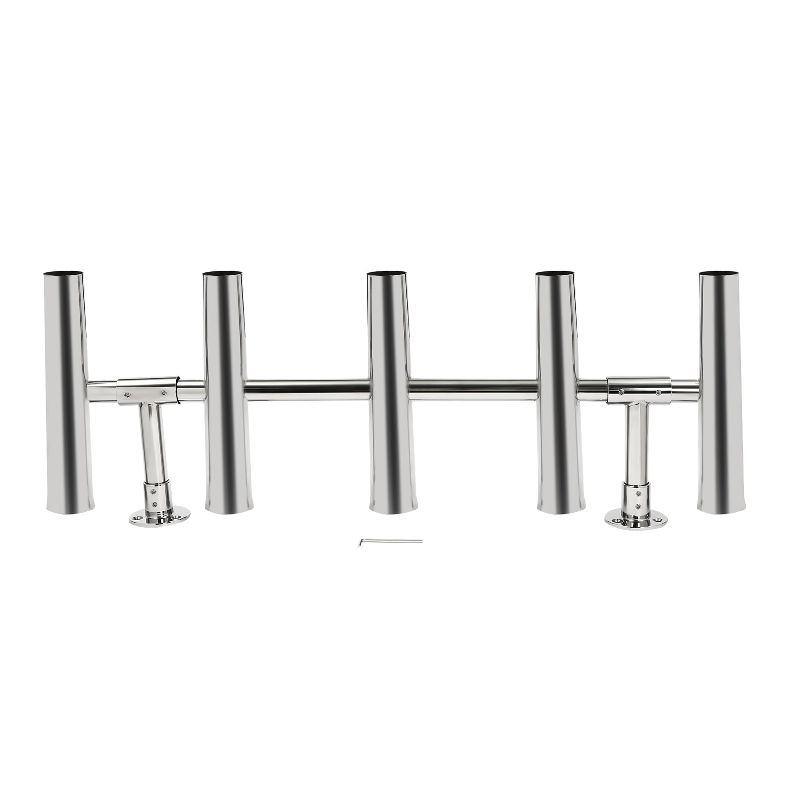 5-Tube Boat Fishing Rod Holders, Fishing Console Boat T Top Rod Bracket ...