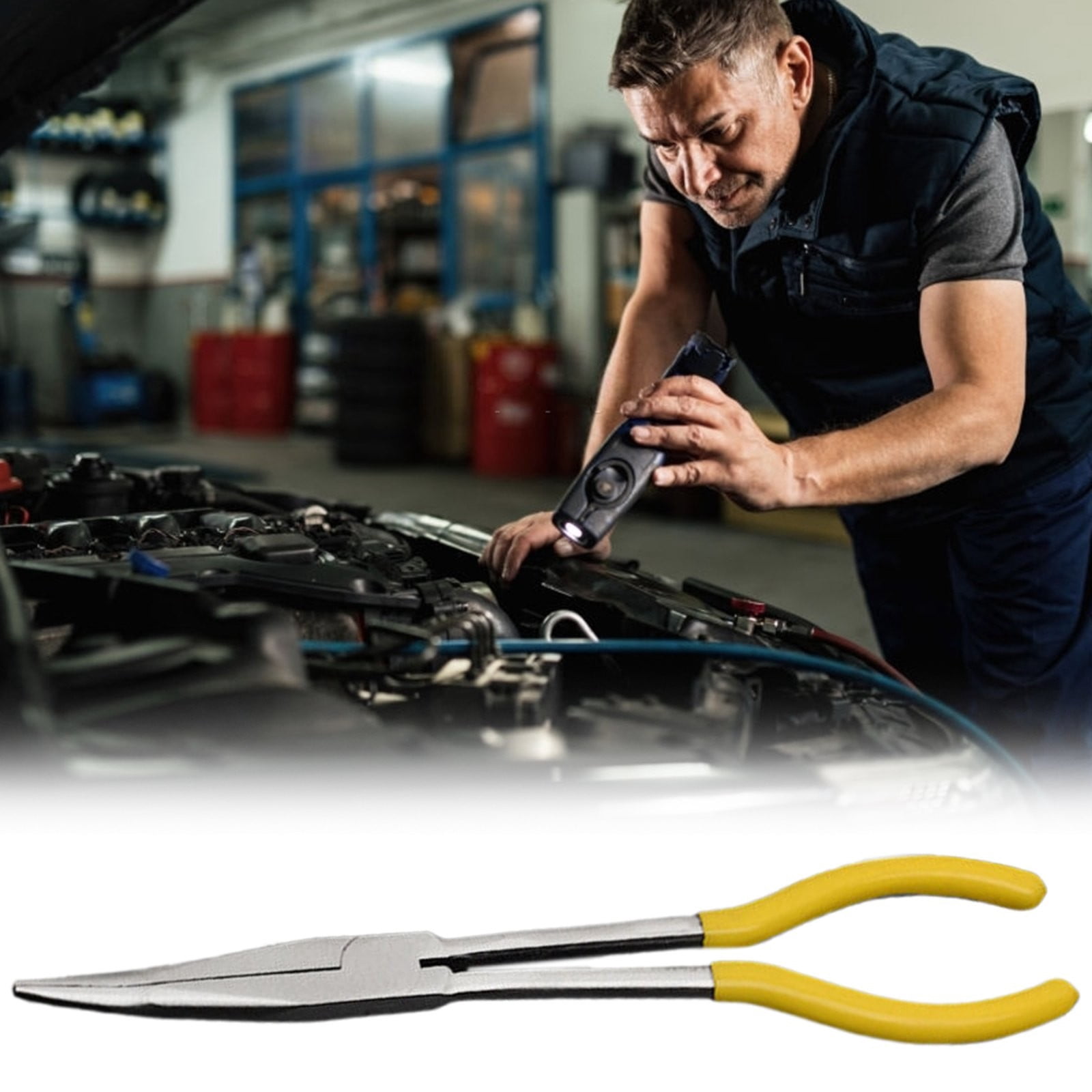 GBAYXJ 5 Types Of Car High Voltage Line Pliers Long Pointed Pliers ...