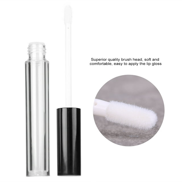 5 Uds 5ml Envases De Brillo De Labios Vacíos Recargables Con Varita