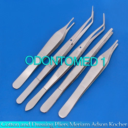 5 Utility Tweezers Serrated Tips & Grip General Pliers Toolmakers ...