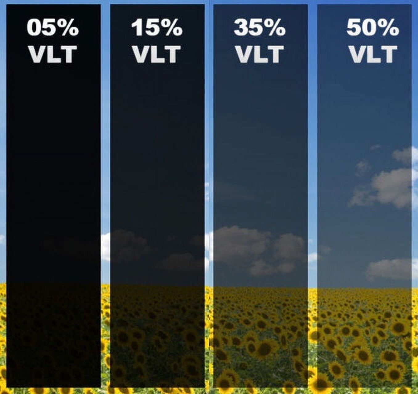 5% VLT 20" In x 10' Ft Feet Uncut Roll Window Tint Film Car Home Office ...