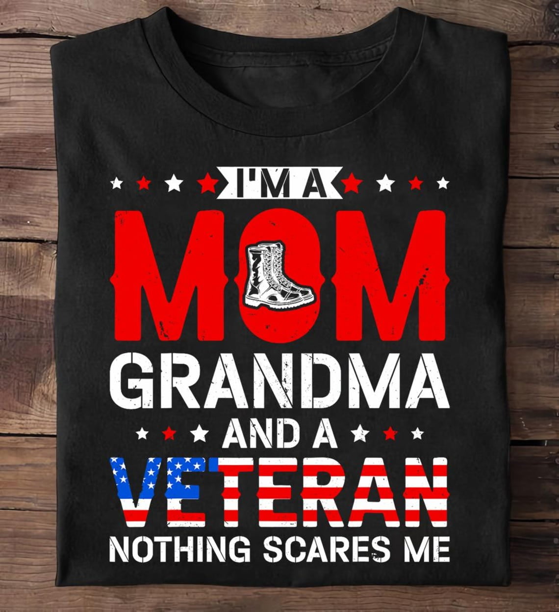 5 Veteran Grandma Im A Mom Grandma And A Veteran Patriotic Veteran ...