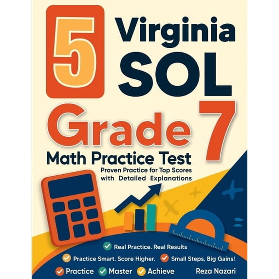 5 Virginia SOL Grade 7 Math Practice Tests: Proven Practice for Top ...