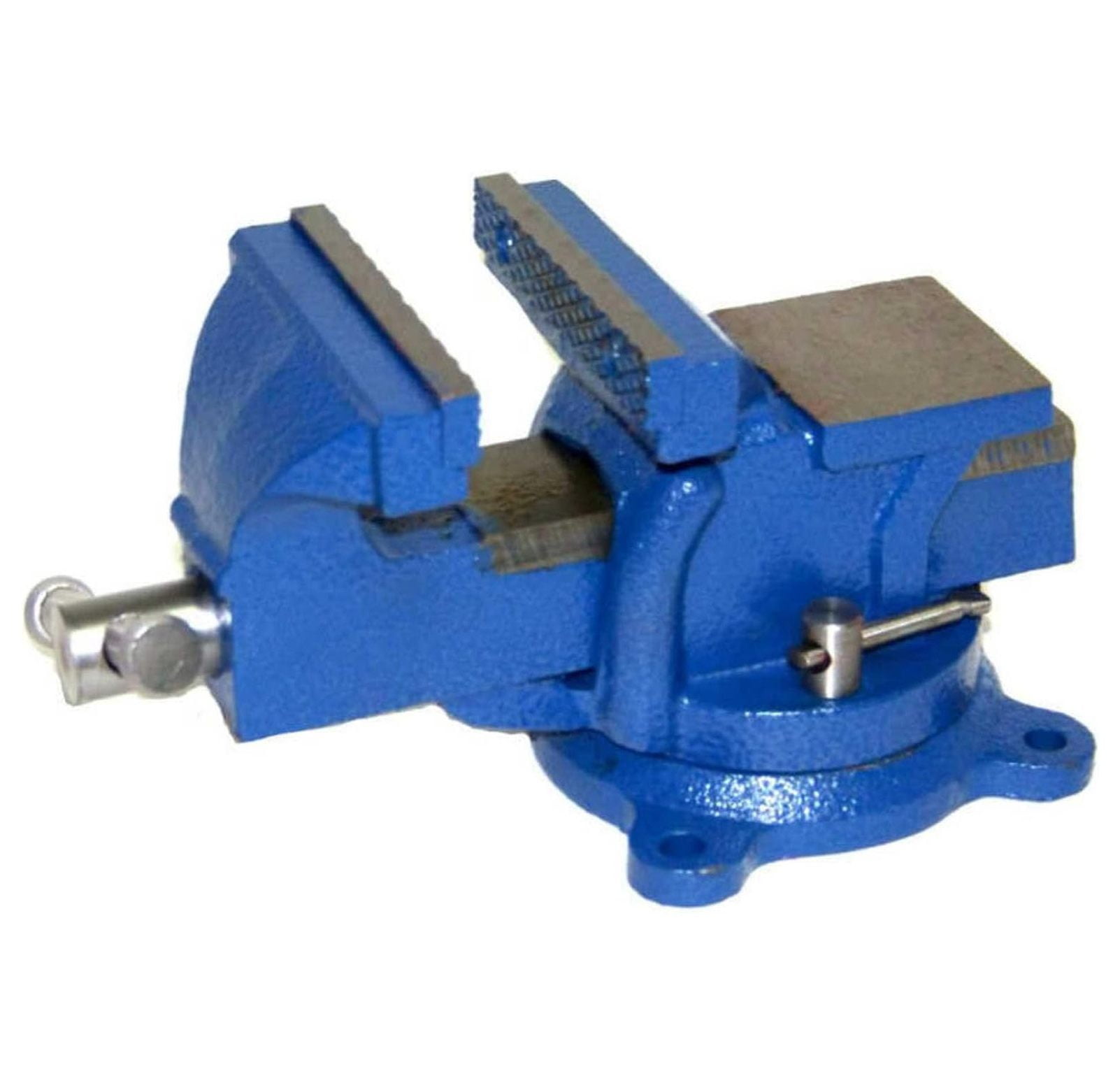 5" Vise With Anvil Swivel Locking Base Table Top Clamp Heavy Duty Steel ...