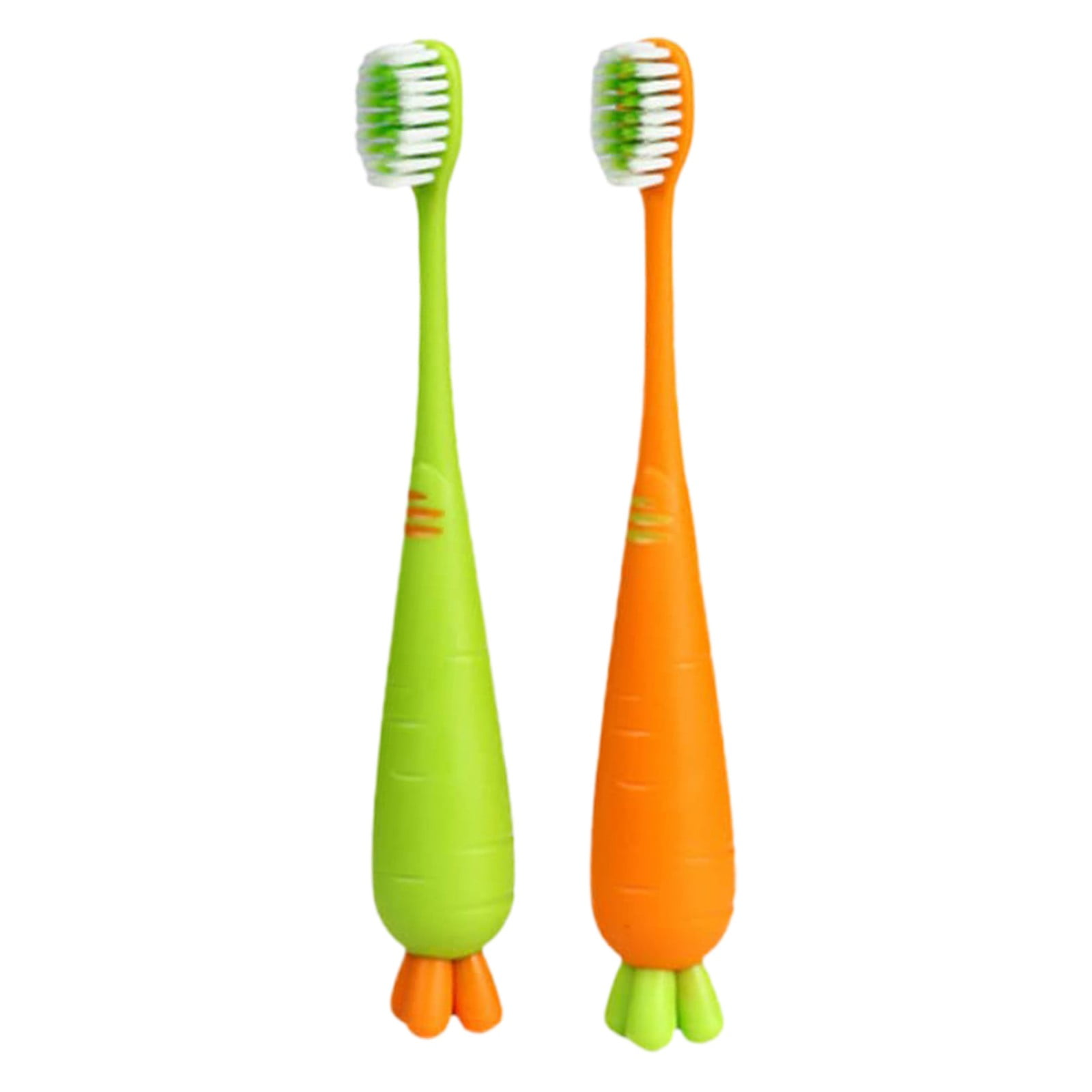 Under $5 Vokbdy Children'S Toothbrush Small Cartoon Carrot, 1 Pair ...