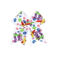 2 PCS 6" Big Hair Bows for Girls Alligator Clips Grosgrain Ribbon Solid ...
