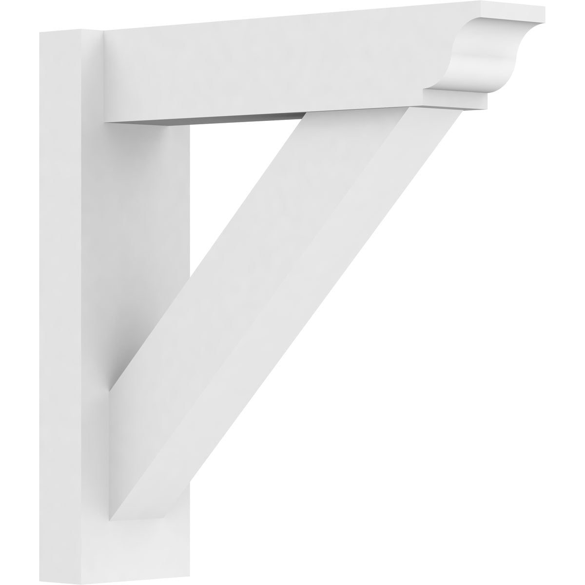 5"W X 18"D X 18"H Traditional Architectural Grade PVC Outlooker with ...