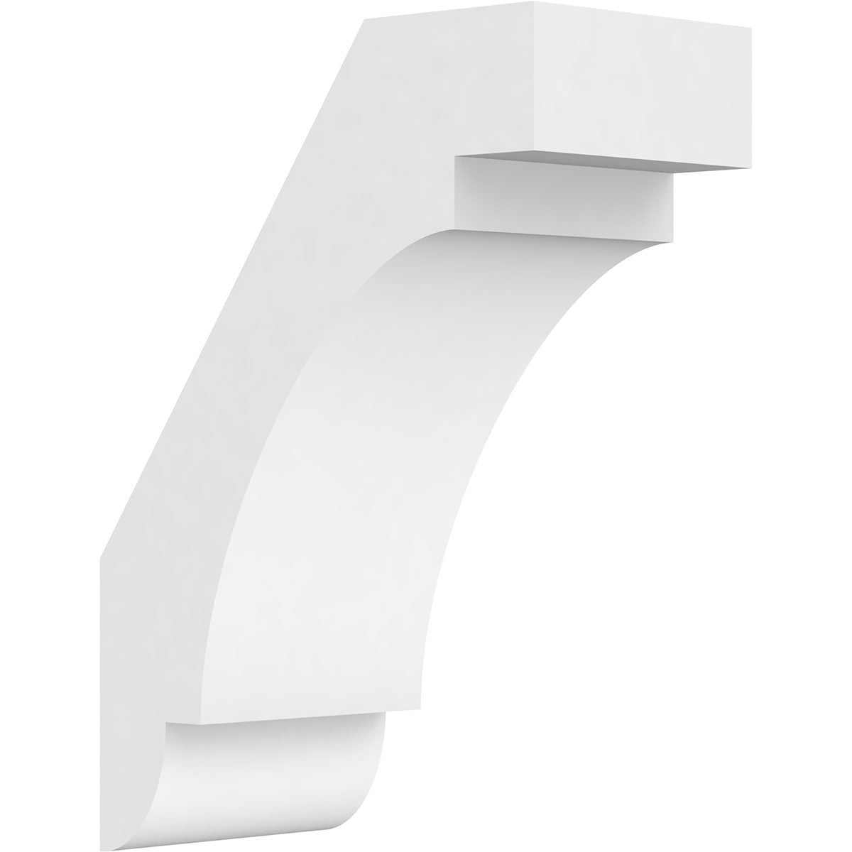 5"W x 10"D x 14"H Standard Aspen Architectural Grade PVC Knee Brace ...
