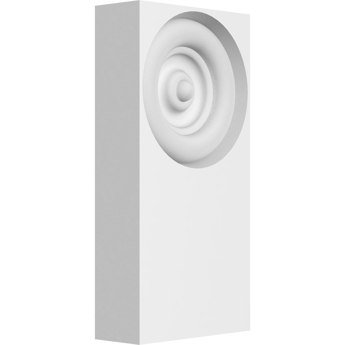 5"W x 10"H x 1"P Standard Foster Plinth Block with Beveled Edge (8-Pack ...