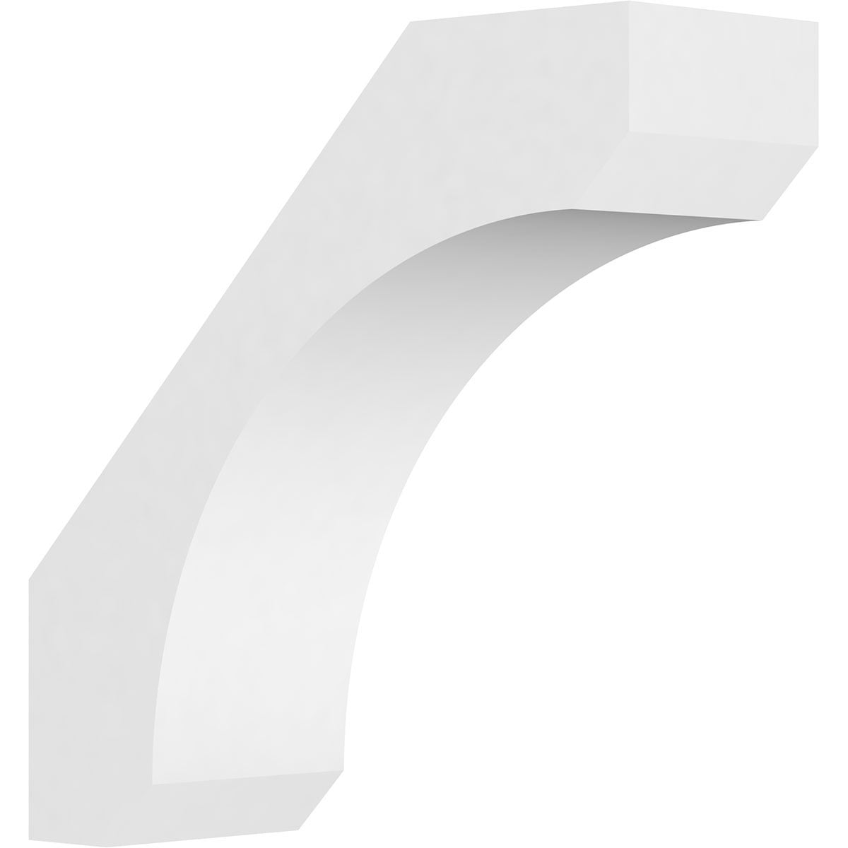 5"W x 16"D x 16"H Standard Legacy Architectural Grade PVC Knee Brace ...