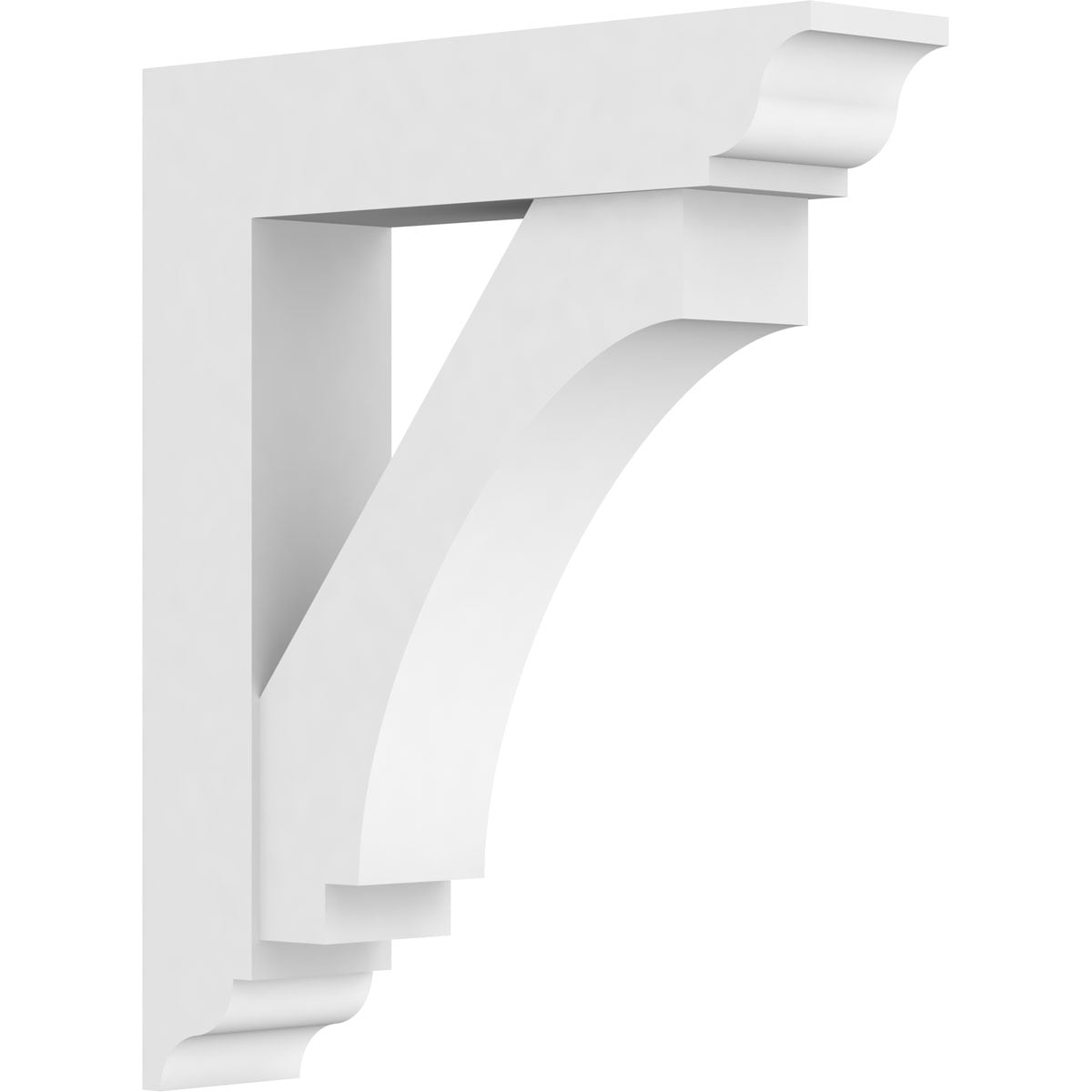 5"W x 20"D x 26"H Standard Imperial Architectural Grade PVC Bracket ...