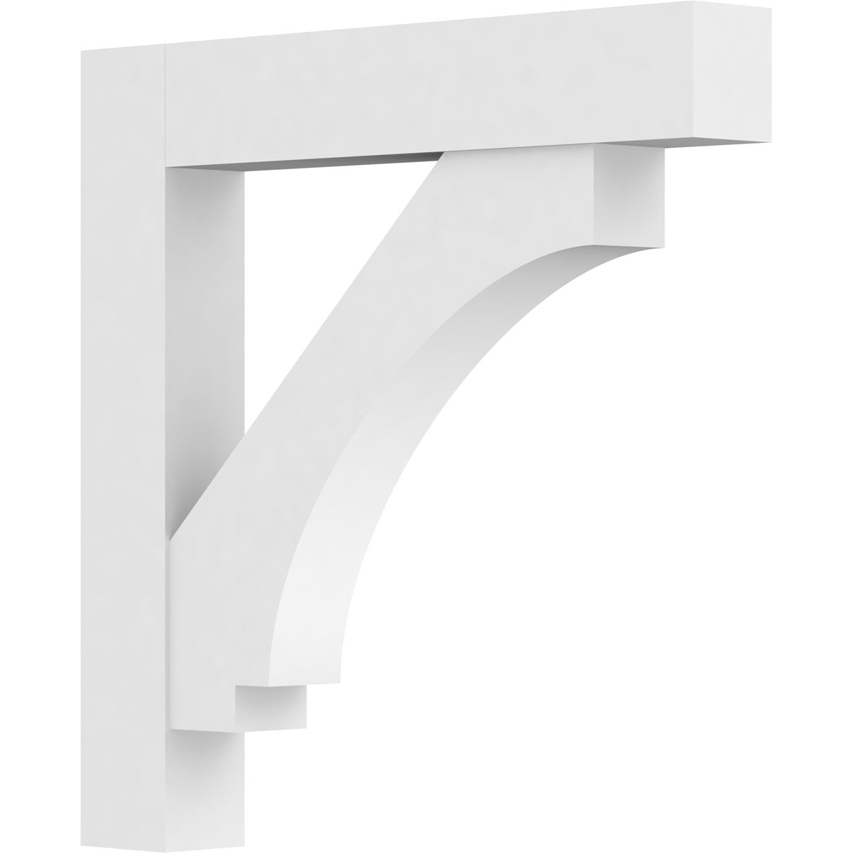 5"W x 36"D x 36"H Standard Imperial Architectural Grade PVC Bracket ...