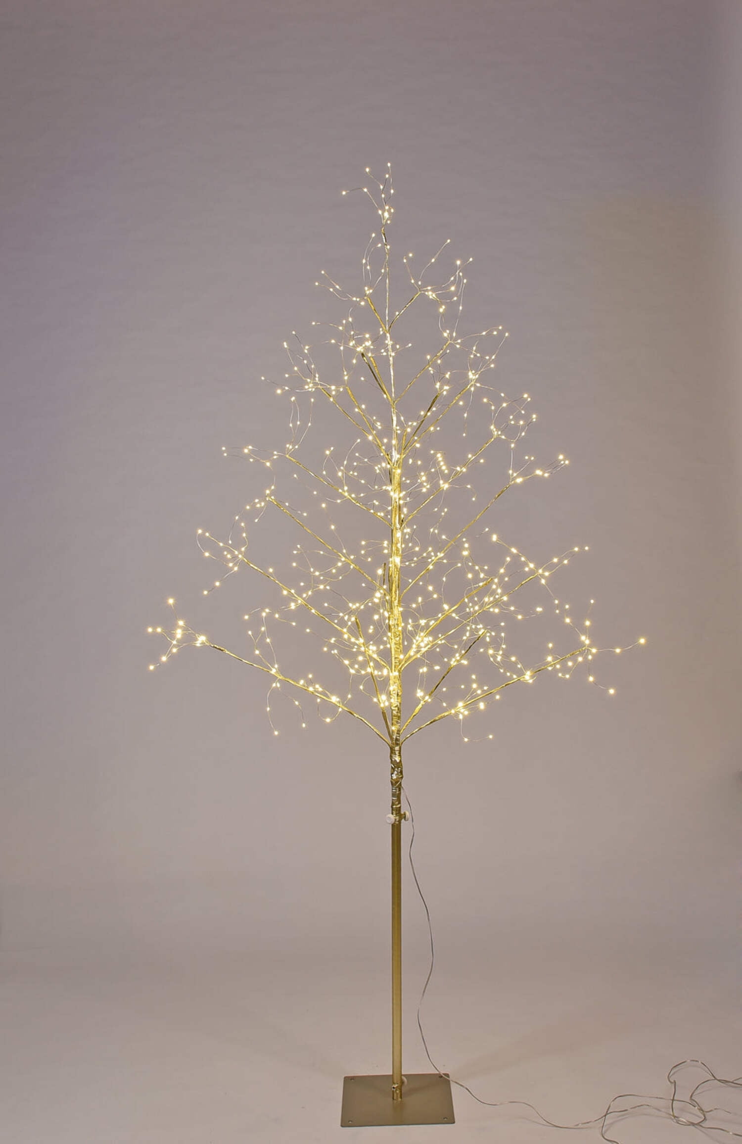 5' Warm White LED Gold Branch Tree - Walmart.com