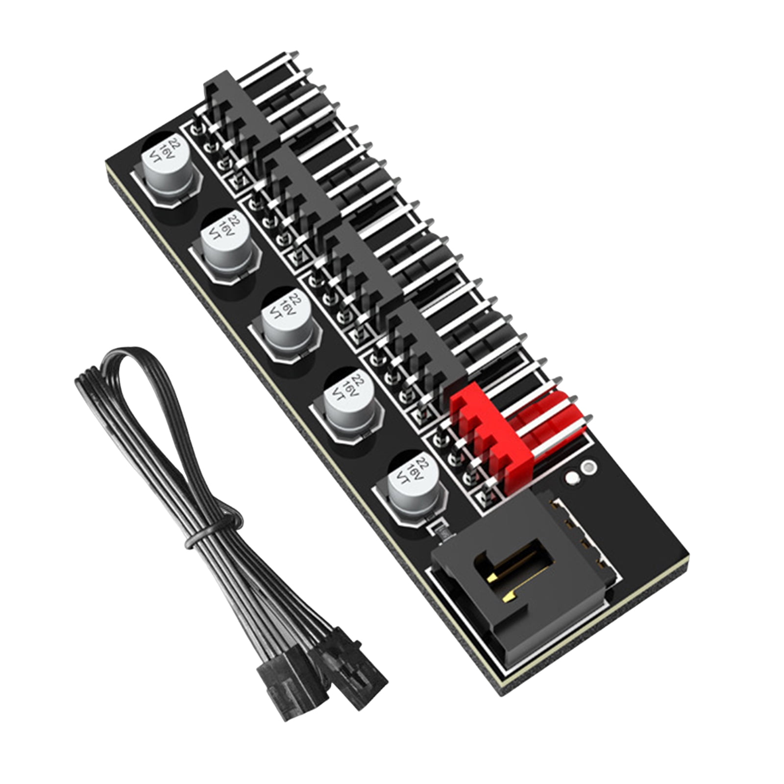5 Way 4Pin Fan Controller Hub For Optimized Computer Cooling Management ...