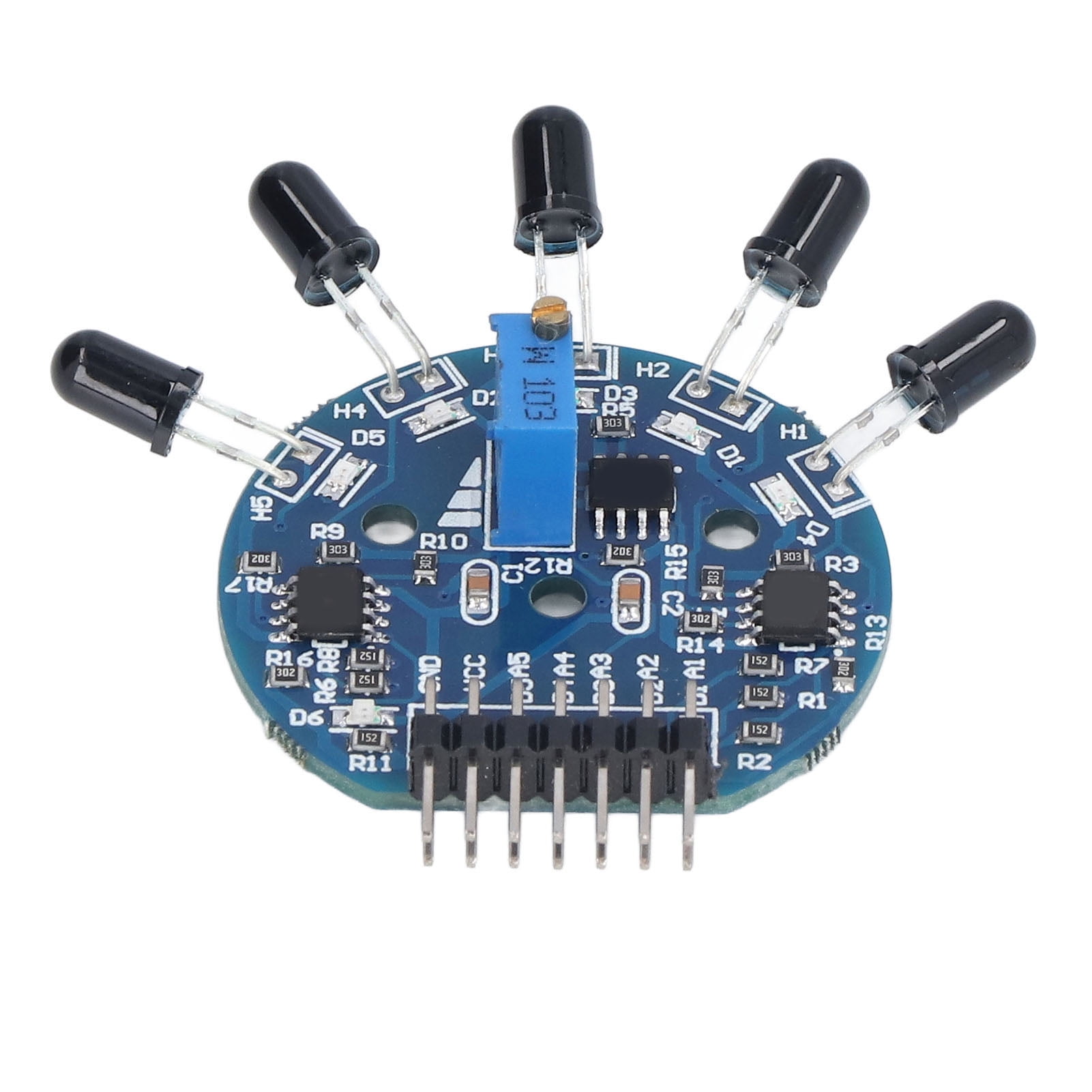 5 Way Flame Sensor Module, 3.3V-9V Fire Extinguisher Sensor Module M3 ...