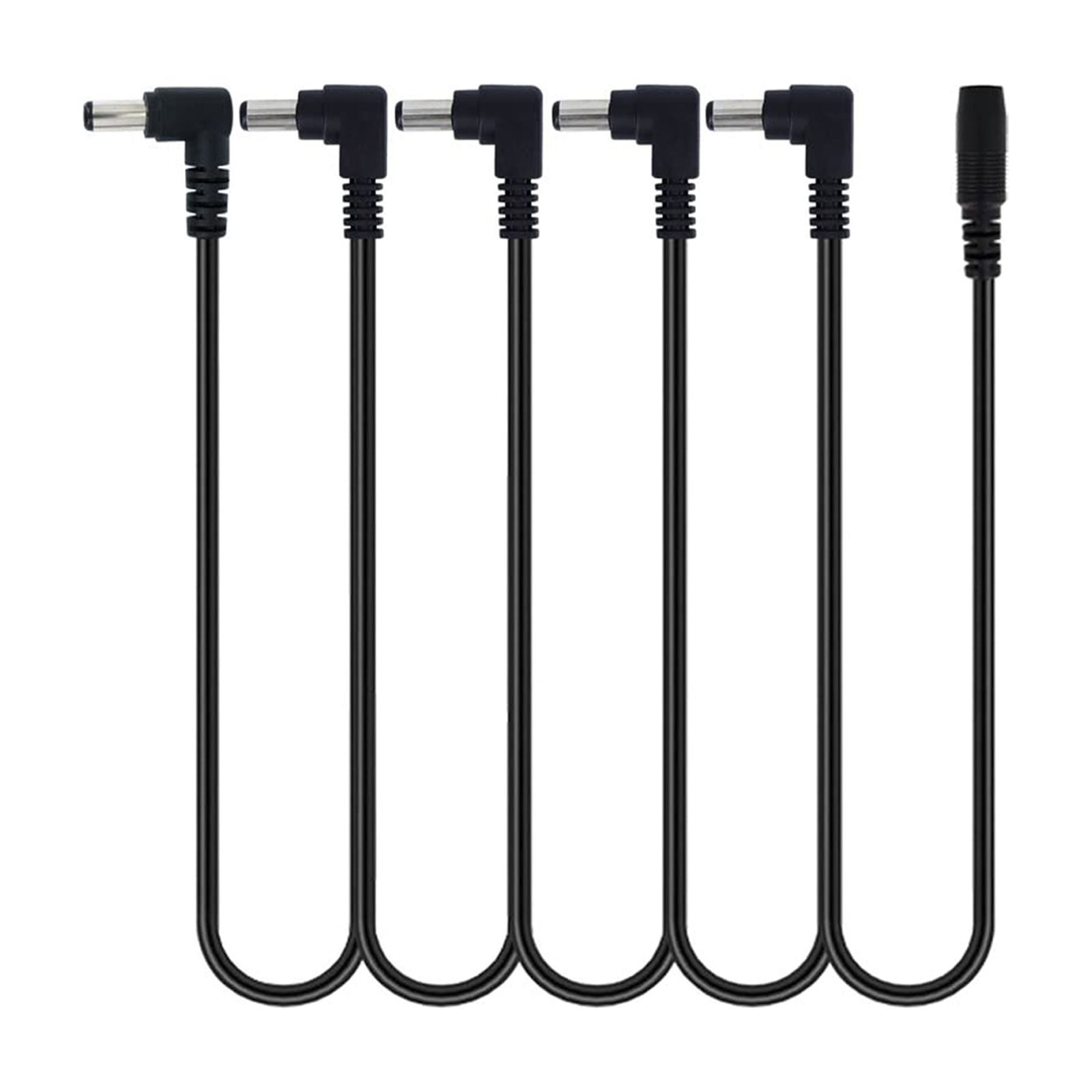 5 Way Guitar Effect Pedal Chain Power Supply Cable Splitter Wire Cord ...