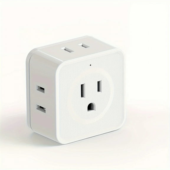 Multi Plug Outlet Extender 2 Pack - Electrical Wall Splitter, 3 Way ...