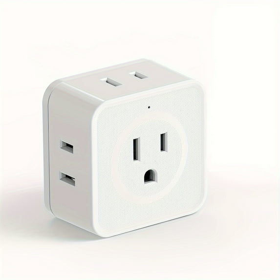 5 Way Multi Plug Outlet Extender, Wall Outlet Expander, Small ...
