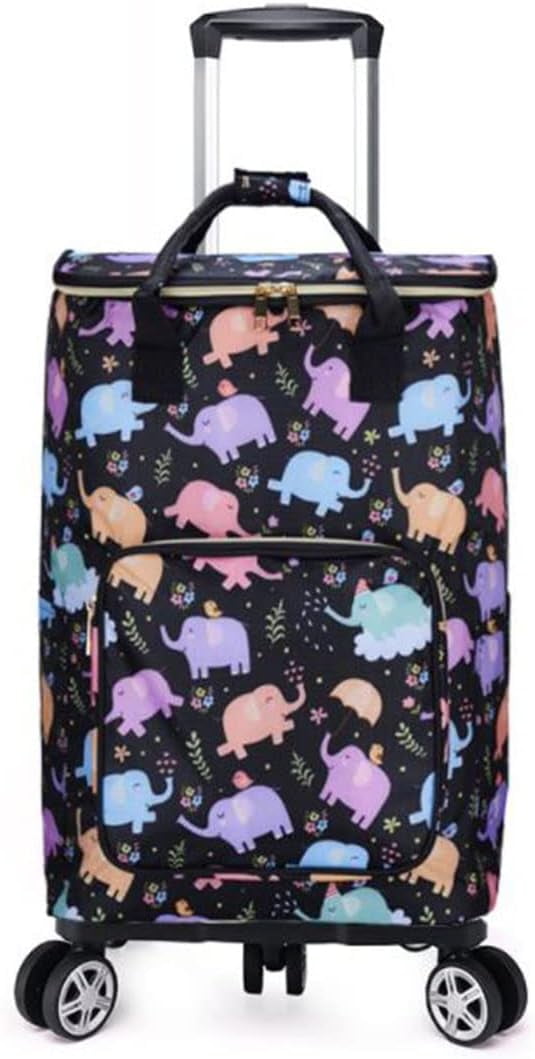 5-Wheeled Household Grocery cart, Small Pull cart, Folding Rod Shopping ...