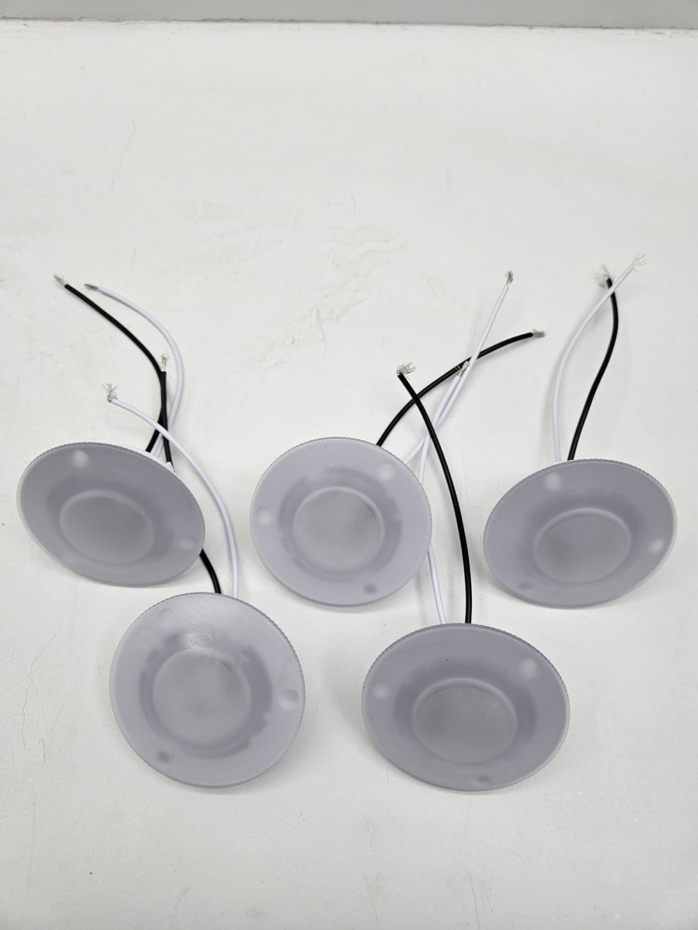 (5) White LED 001-57L Round 3" Camper RV Trailer Dome Lights / Recessed ...